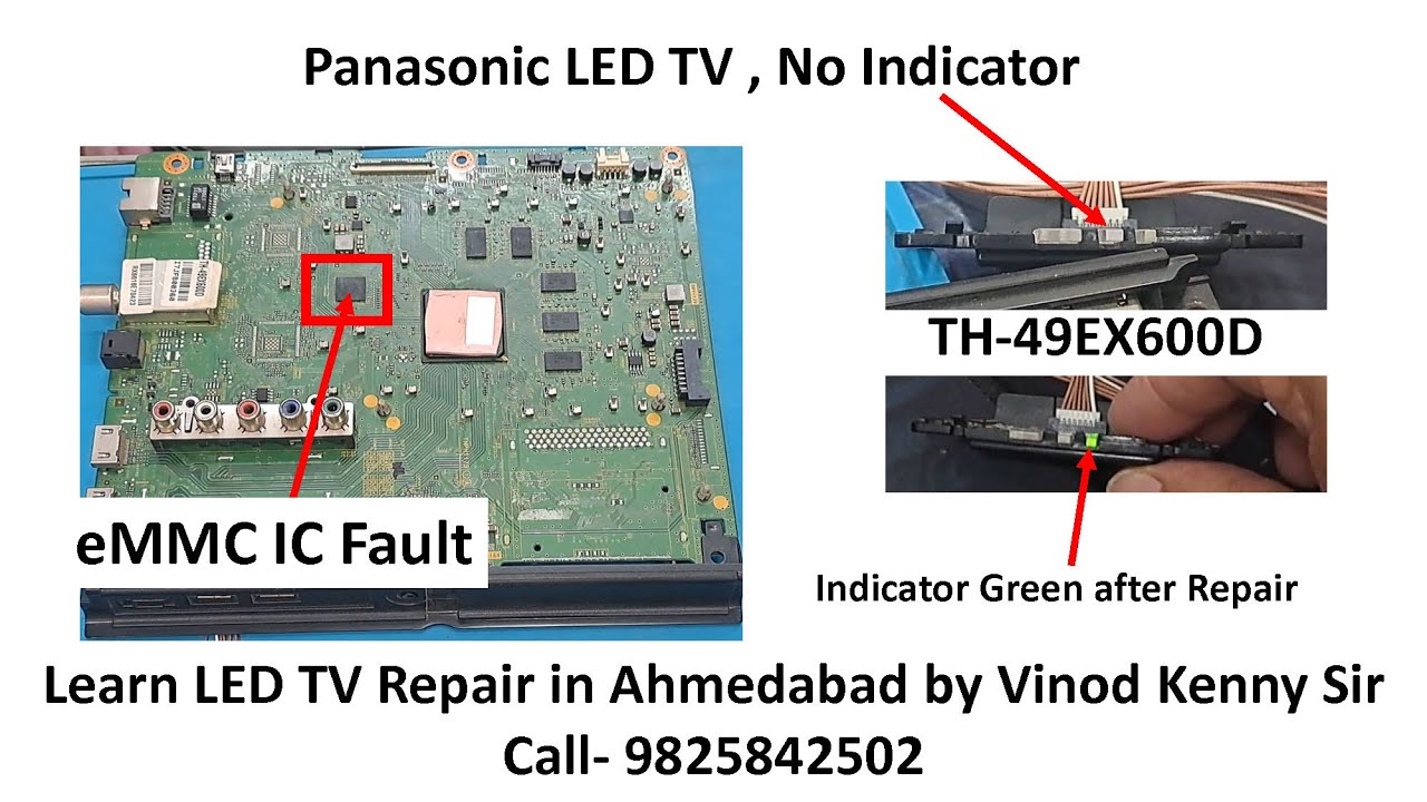 #led tv repair# Panasonic LED TV Repair, TH-49EX600D - YouTube