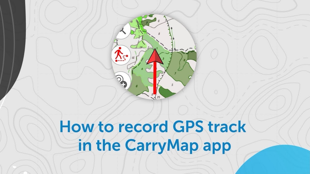 How to record GPS track in the CarryMap app - YouTube