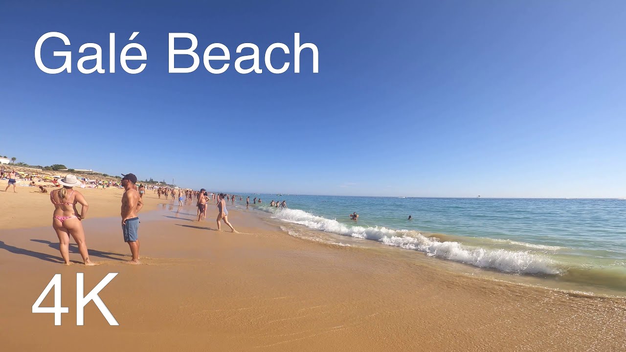 🏖️Galé Beach - Algarve, Portugal - Virtual Walking - 4K UHD - YouTube