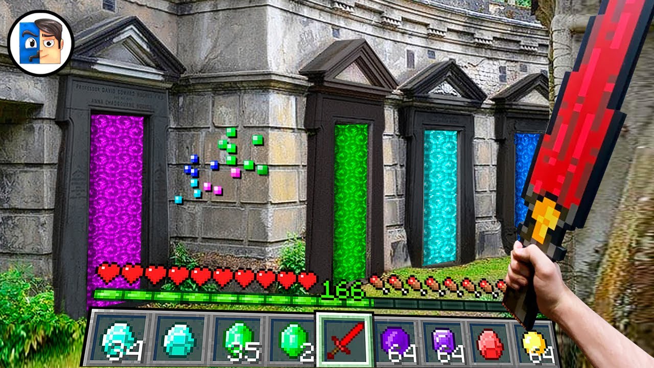 Minecraft in Real Life POV ~ ALL KINDS OF PORTALS Realistic Minecraft ...