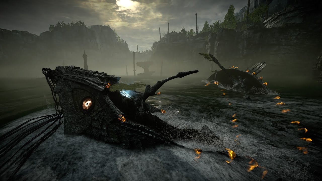 Shadow of the Colossus PS4: Hydrus (Colossus #7) - YouTube