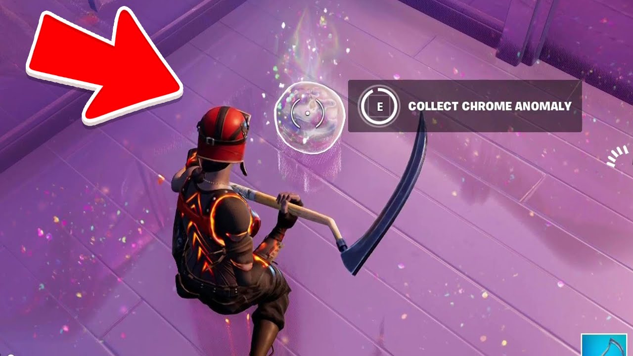 Destroy Chrome Objects Then Collect Chrome Anomalies Fortnite - YouTube