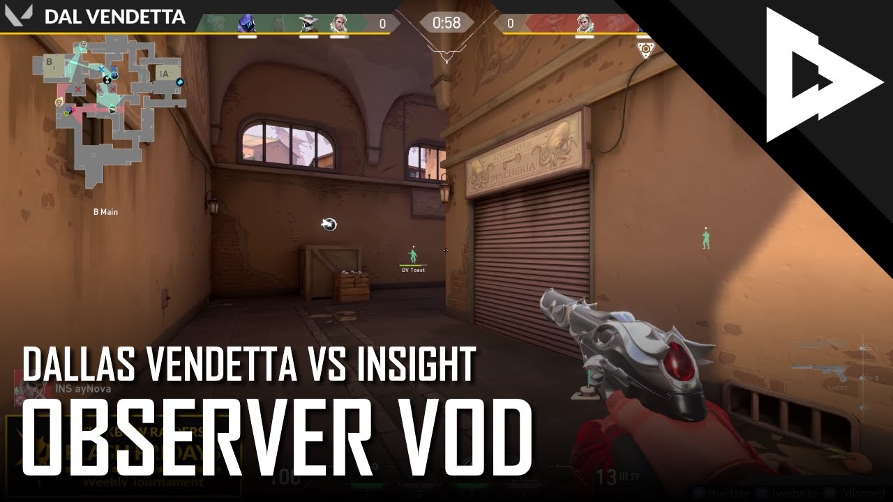 Dallas Vendetta vs Insight | Observer VOD | VALORANT Tuskbow Flash ...