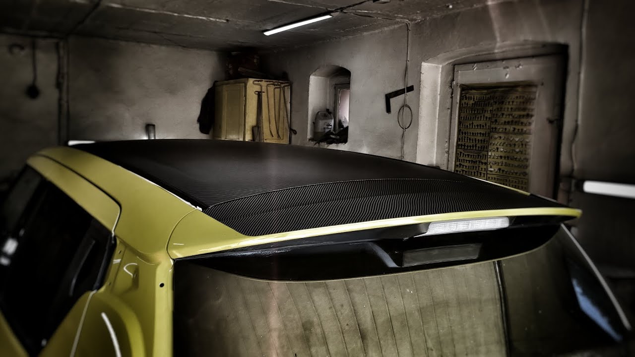 Suzuki Swift Sport Roof wrap Black Carbon - YouTube