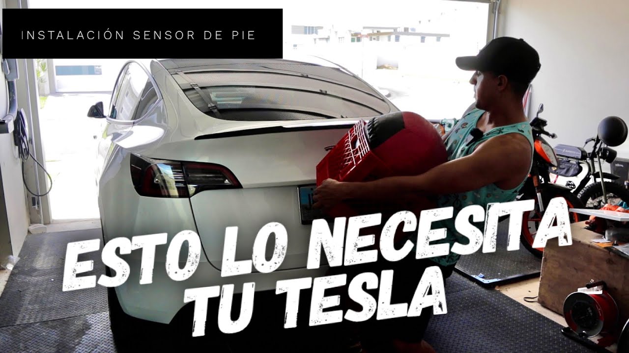 TESLA MODELO Y: INSTALACION DE SENSOR DE PIE "FOOT/KICK SENSOR ...