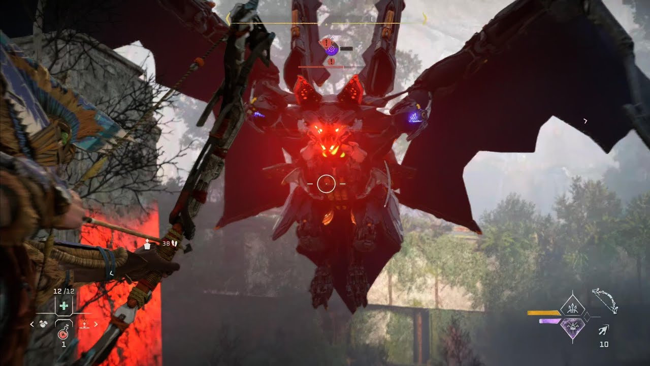 Horizon Forbidden West Dreadwing machine boss fight - YouTube