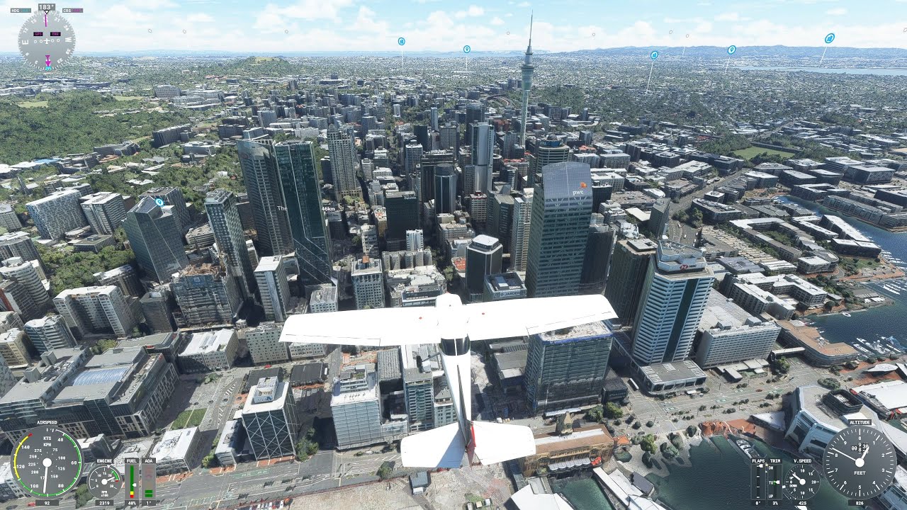 MSFS 2020 World Update 12 New Zealand Auckland Discovery Flight - YouTube
