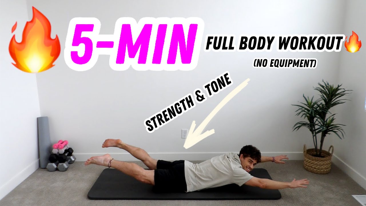 5-Minute Full Body Workout: No Equipment, No Rest! - YouTube