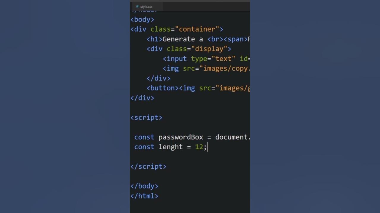How To Generate Random Password Using Javascript Javascript Htmltutorial Designprinciples