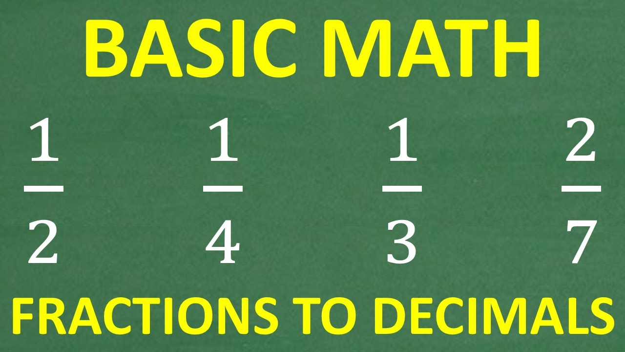 Convert Fractions to Decimals the EASY Way! | Step-by-Step Math ...