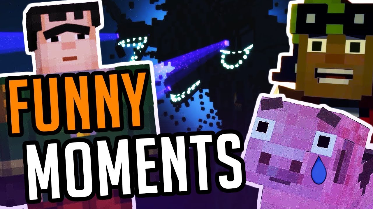 THIS GAME IS NOT MEANT FOR KIDS | Minecraft Story Mode Funny Moments ...