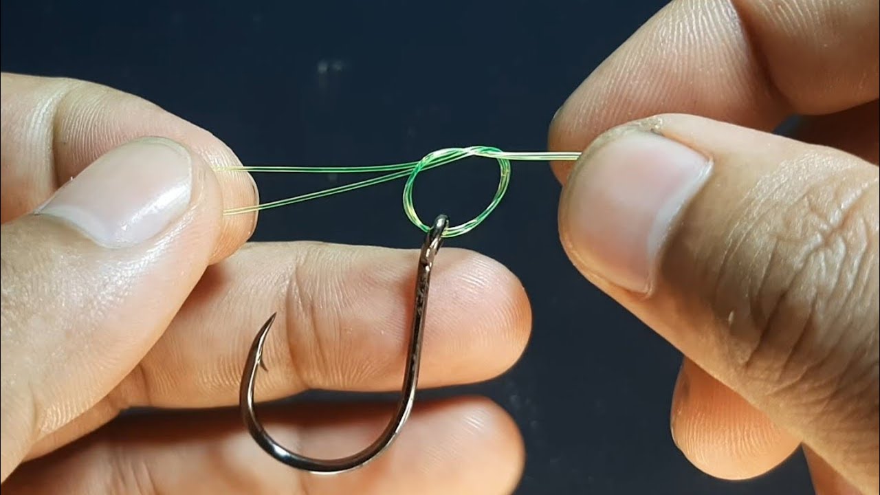 How to make a palomar fishing knot, the easiest fishing knot - YouTube
