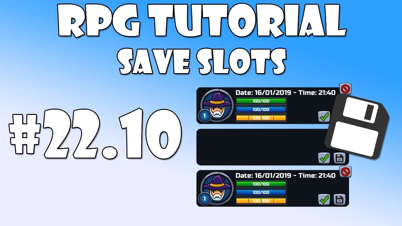 #22.10 Unity RPG Tutorial - Save slots - YouTube