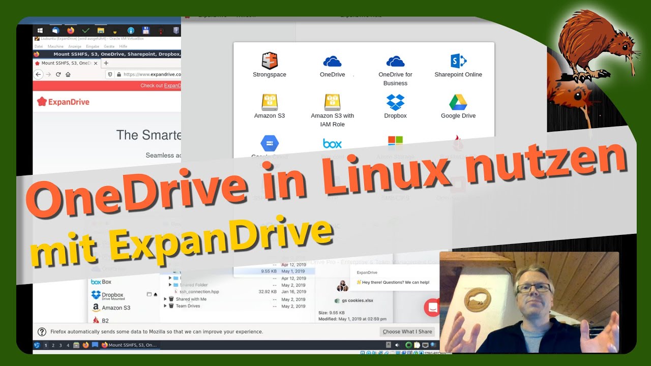 ExpanDrive: OneDrive unter Linux nutzen - YouTube