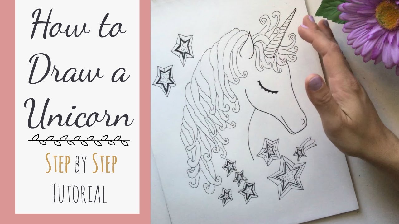 How to draw a unicorn - YouTube