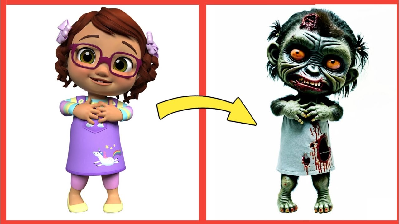 COCOMELON CHARACTERS TRANSFER AS MONSTER MONKEY - YouTube