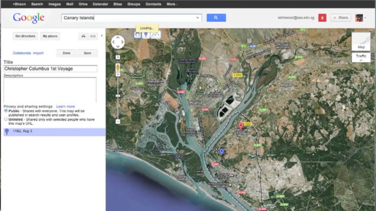 Google Maps - An introduction to saving locations - YouTube
