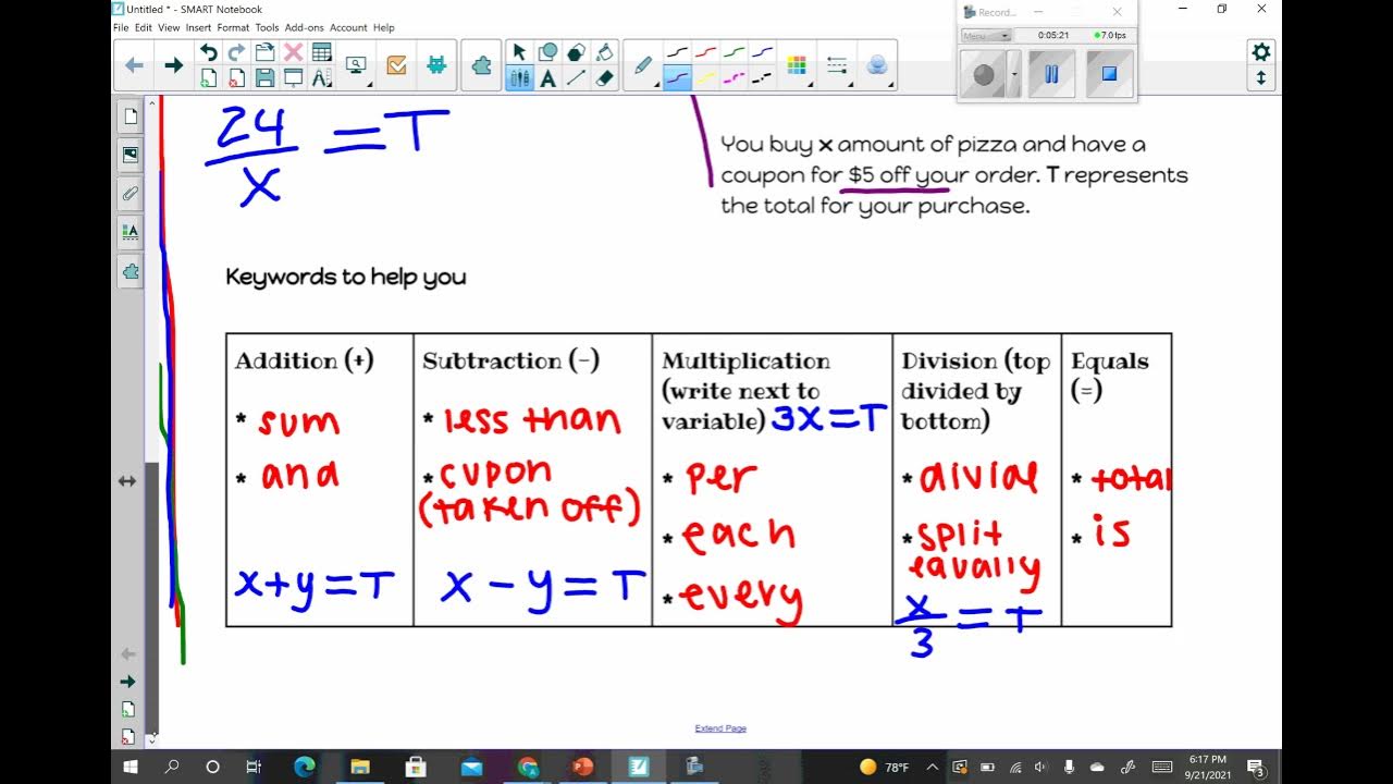2 2 Day 2 Writing Equations to Represent Situations - YouTube