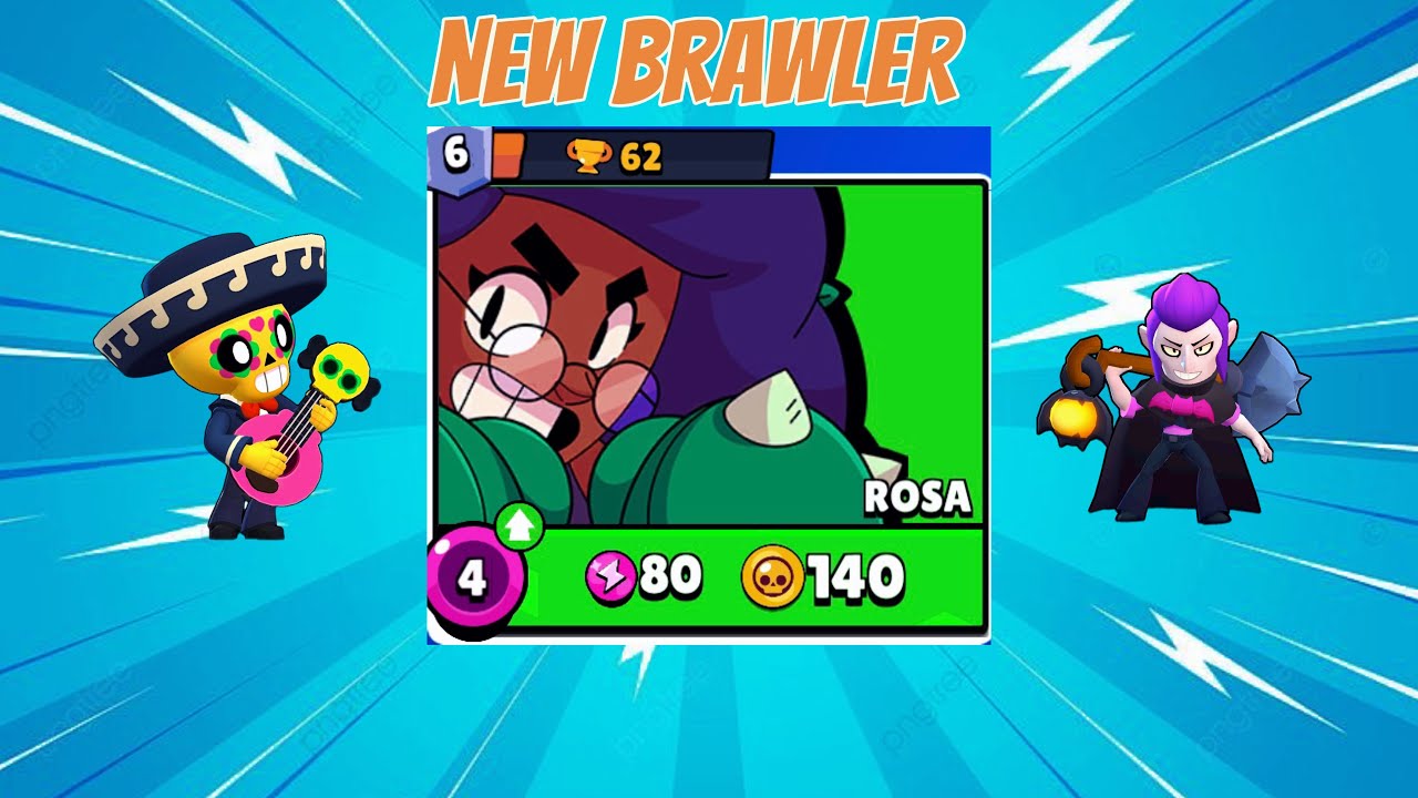 MY NEW BRAWLER - ROSA BRAWL STARS - YouTube
