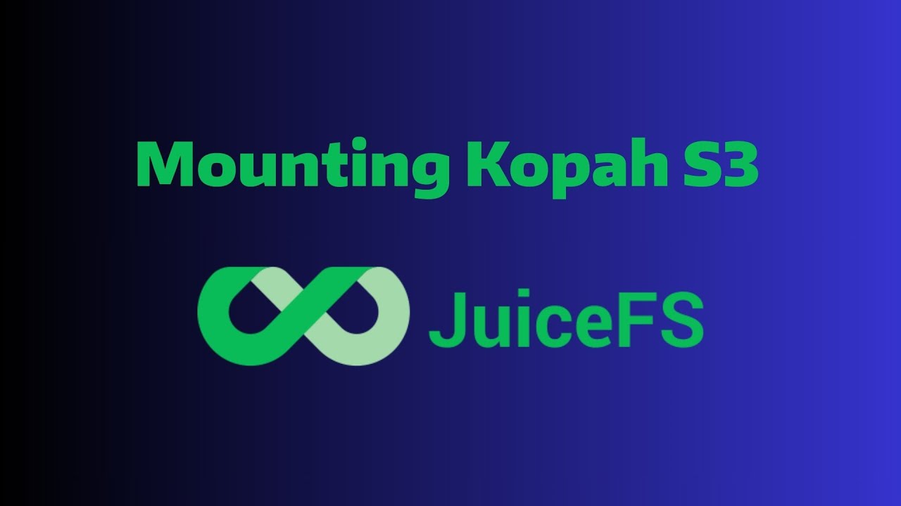 Data Storage Day - Session 5/6: Mounting Kopah with JuiceFS - YouTube