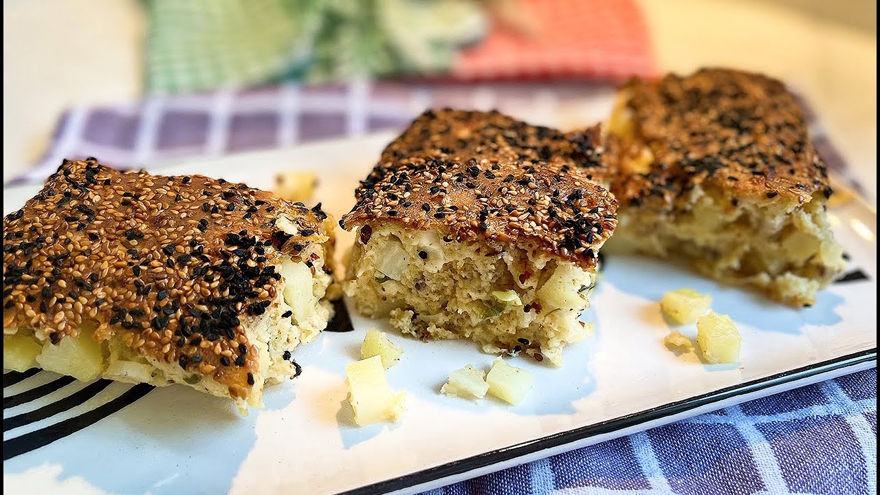 Turkish Salty Potato Cake Recipe For Breakfast ! Kahvaltılık Patatesli ...