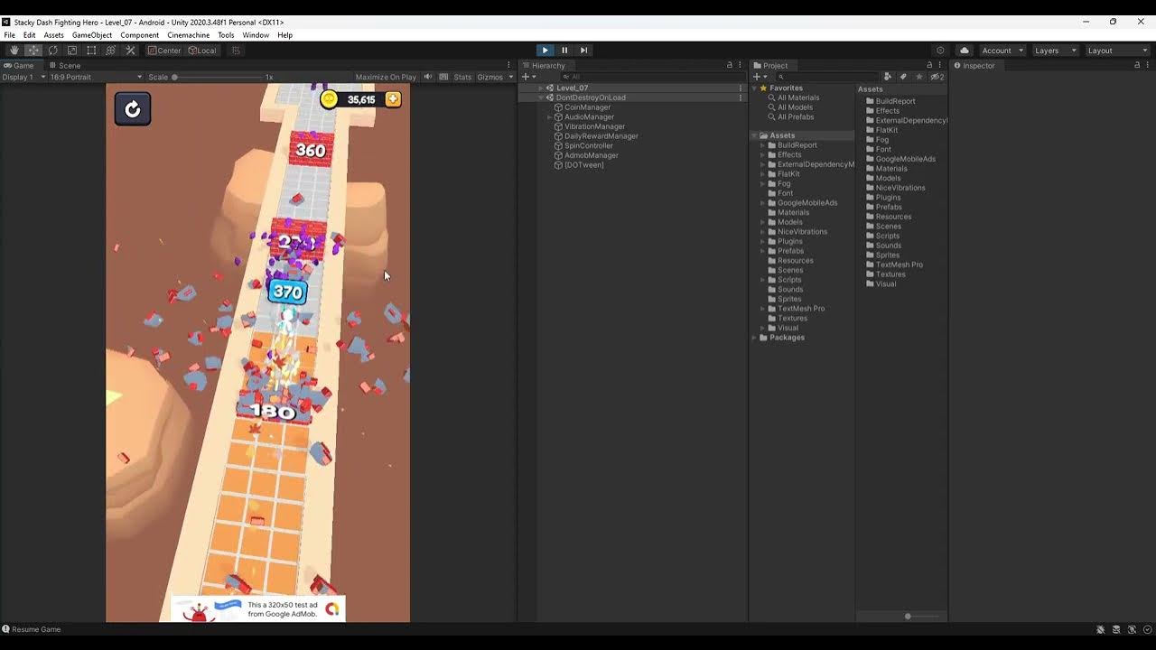 Unity Source Code - Stacky Dash Fighting Hero - Hyper Casual Game - SellMyApp - YouTube