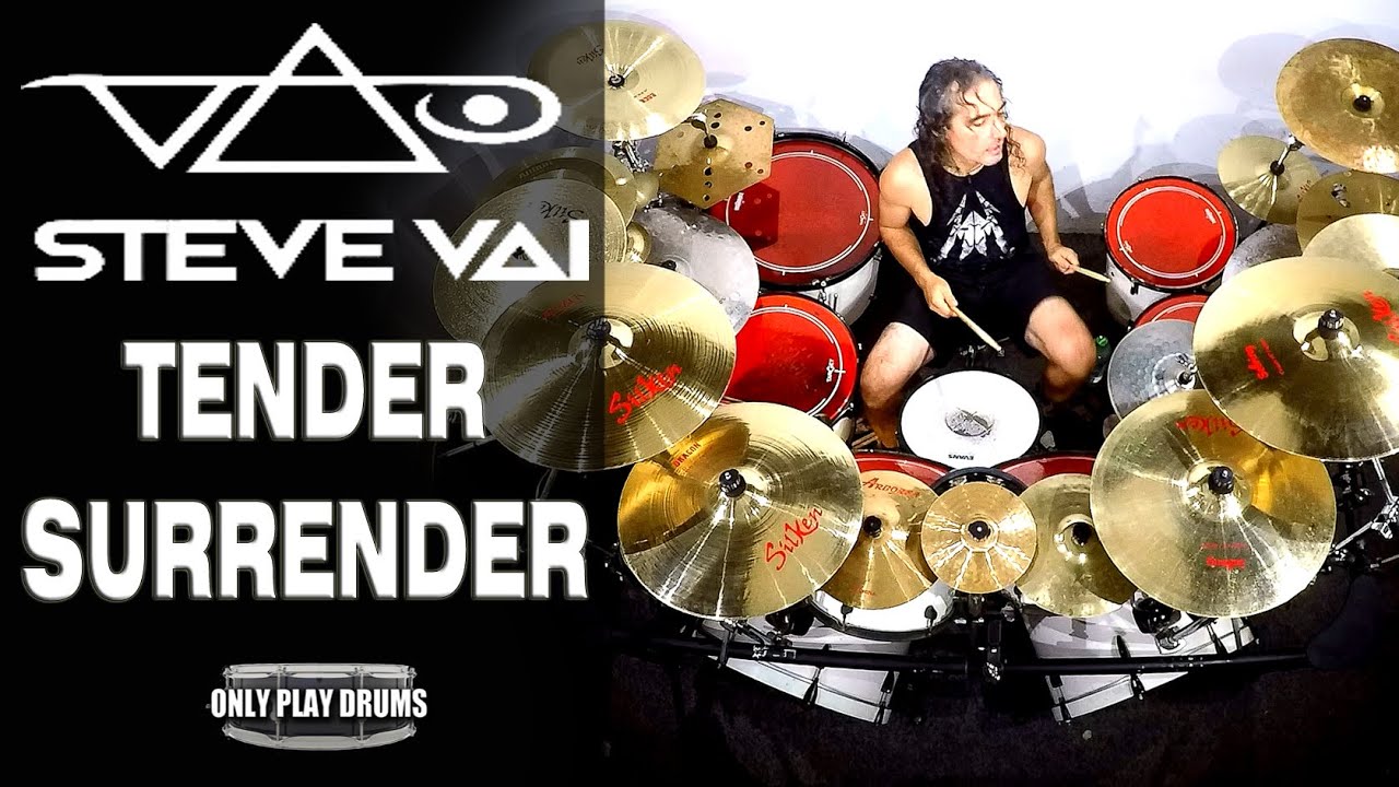 Steve Vai - Tender Surrender (Only Play Drums) - YouTube