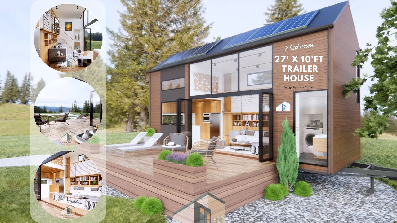 Big Trailer house / Convenient and luxurious / 2 Bedroom/ 27 ft x 10 ft ...