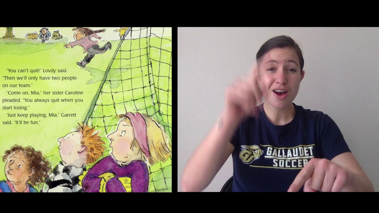 Gallaudet Women's Soccer Signs (ASL) "Winners Never Quit!" by Mia Hamm ...