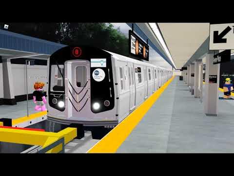 ROBLOX Railfanning at PTA Subway Fifth Av Lines S38E61: R160A (B) Train at Rentar Plaza - YouTube