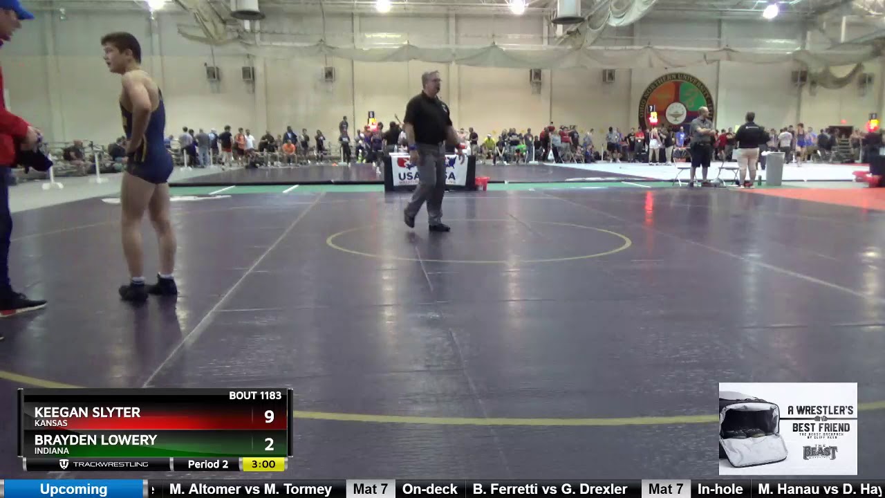 Junior Men 132 Keegan Slyter Kansas Vs Brayden Lowery Indiana - YouTube