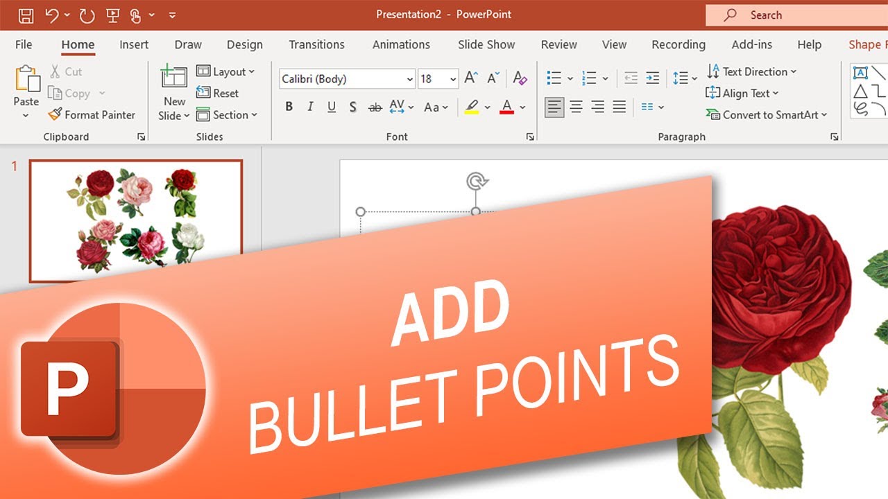 How To Add Bullet Point In PowerPoint YouTube How To Add Bullet Point In PowerPoint YouTube