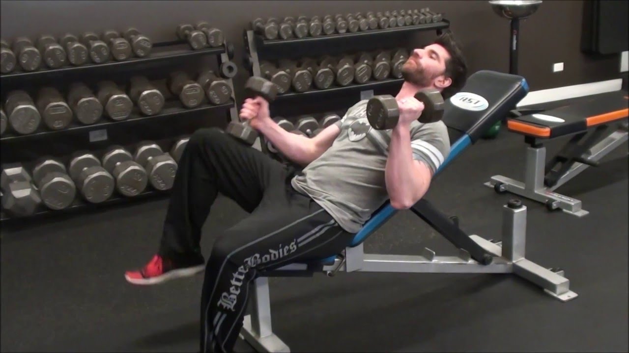 AllStrengthTraining.com: Incline Dumbbell Tricep Extension - YouTube