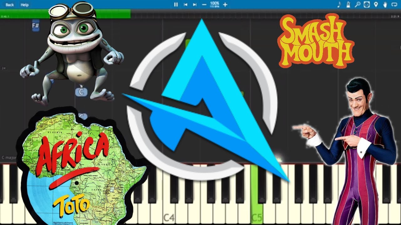 The Ali-A Intro Theme Song Fits With ANY Song on Piano - YouTube