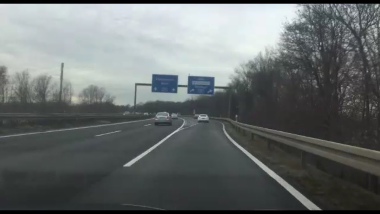 Autobahn A59/A560 von AK Bonn/Siegburg bis AS Flughafen - YouTube