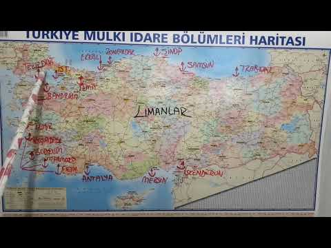 Türkiye Harita Çalışması-Türkiye'de Limanlar ve Özellikleri-Türkiye'de Ulaşım-2020 KPSS-AYT-Coğrafya