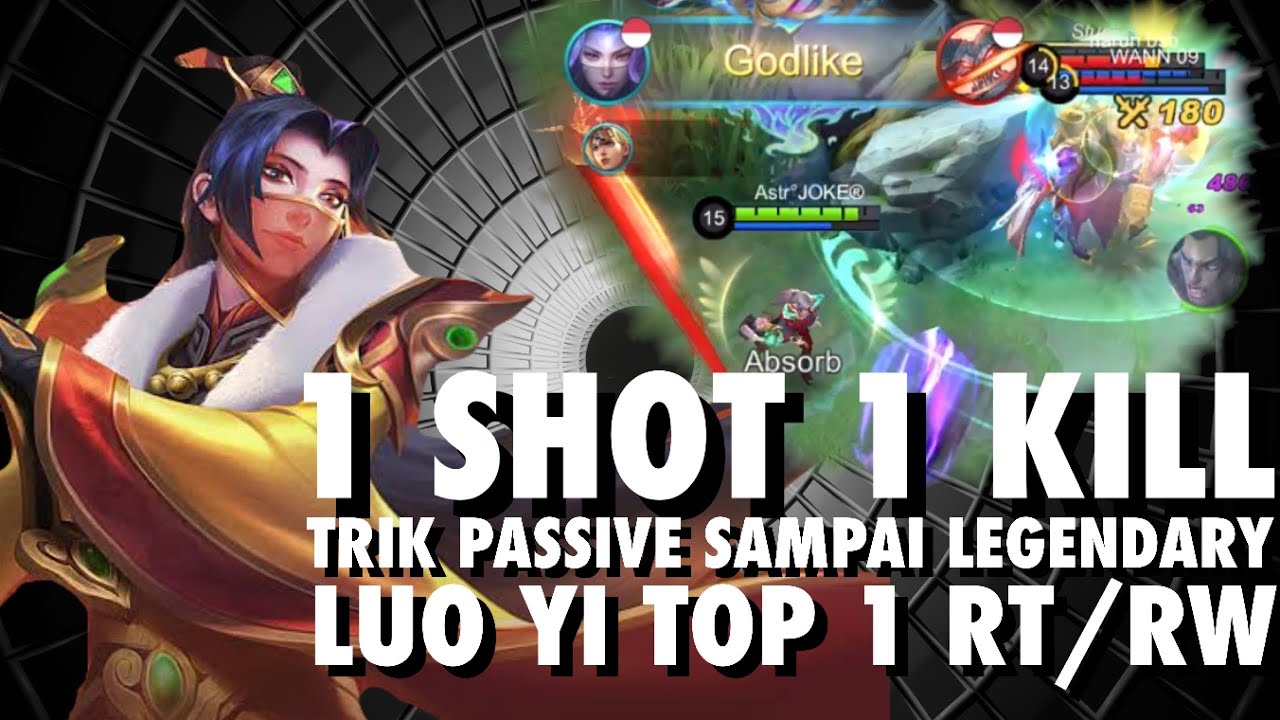 LUO YI 1 HIT 1 KILL ! BEST BUILD LUO YI MAGE TERSAKIT ! MOBILE LEGENDS ...