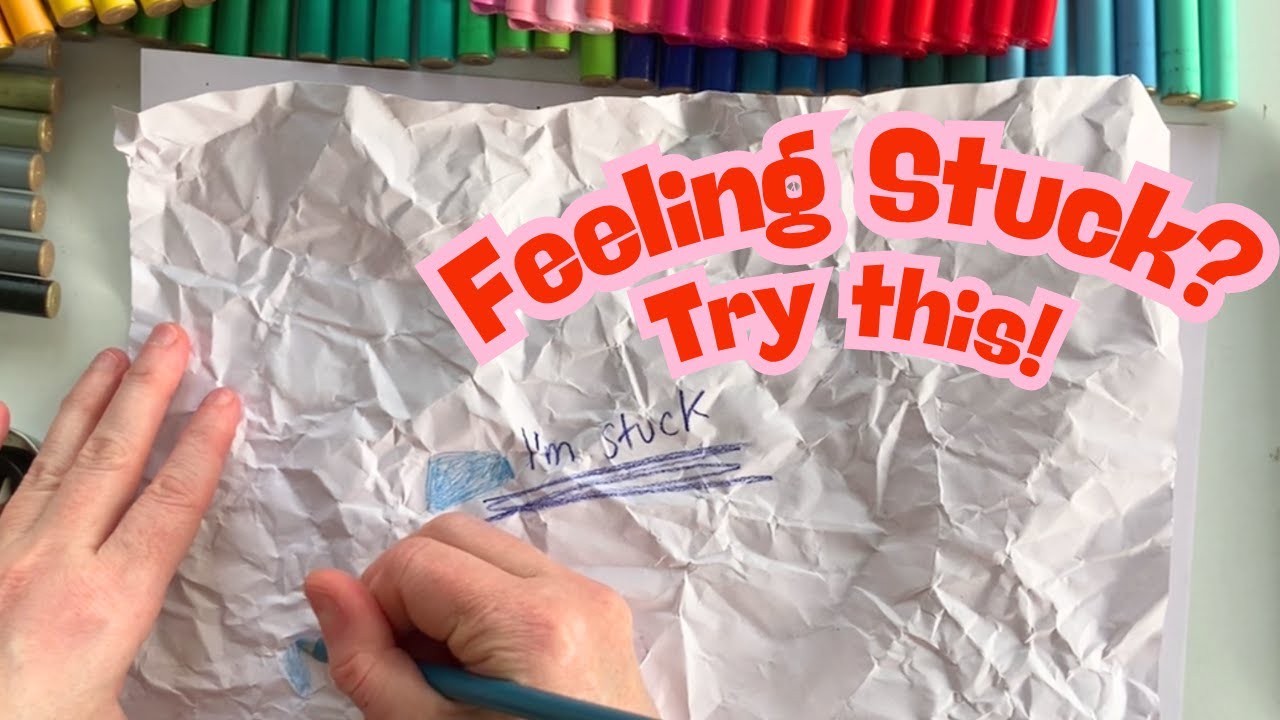 Feeling Creatively Stuck? Try This Crumpled Paper Exercise - YouTube