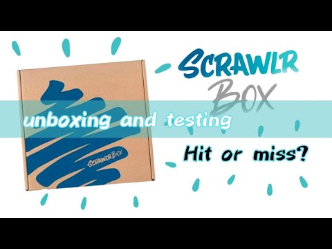 Best box yet! | scrawlr box unboxing and try out - YouTube