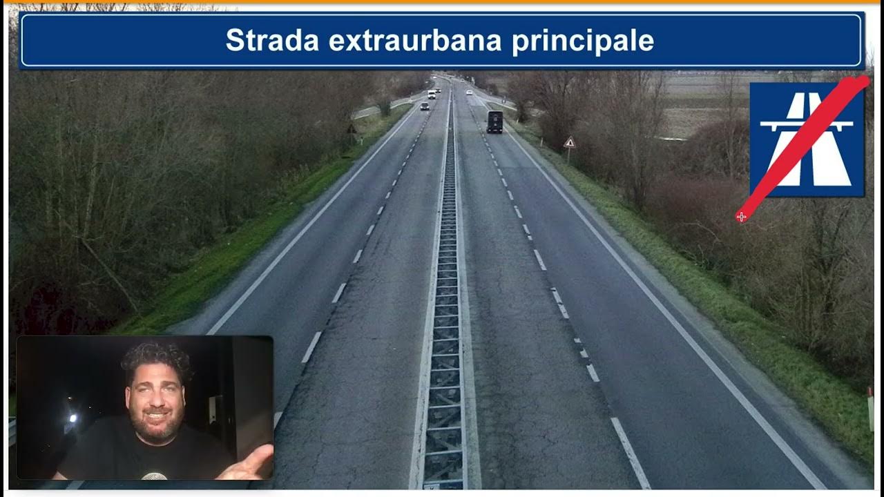 Definizioni stradali - Strada extraurbana principale (Patente B) - YouTube