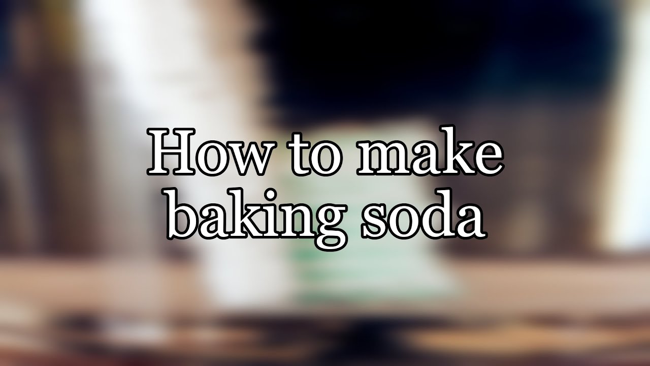 How to make baking soda - YouTube