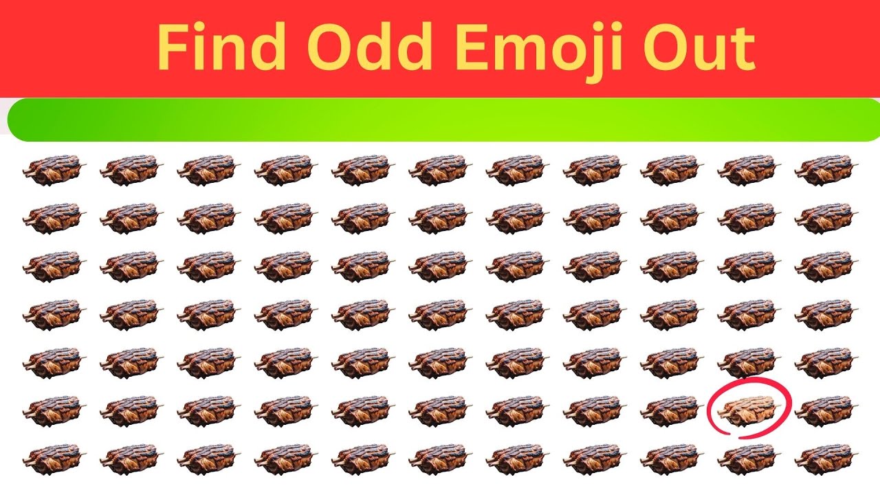 🔍 Find the Different Emoji 🤔 | Difficult Puzzle | The Odd Emoji ...