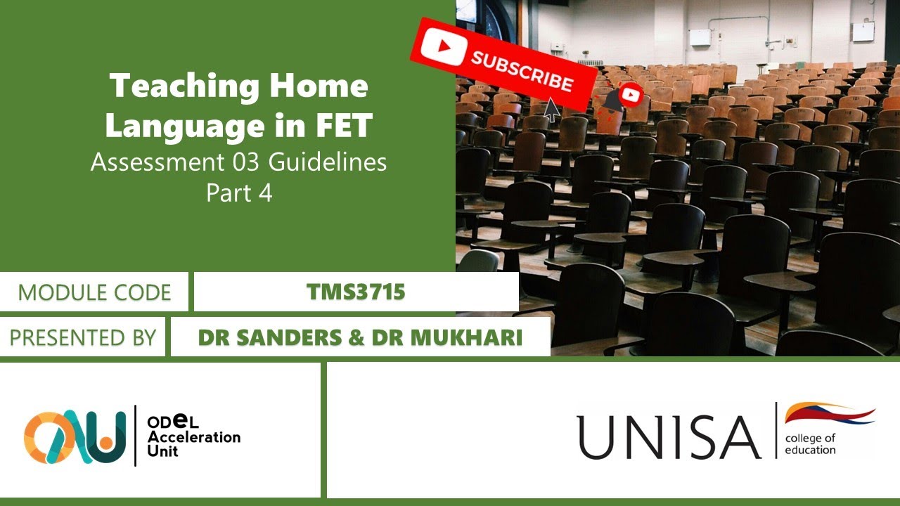 TMS3715: Teaching Home Language in FET (Assessment 03 Guidelines) by Dr ...