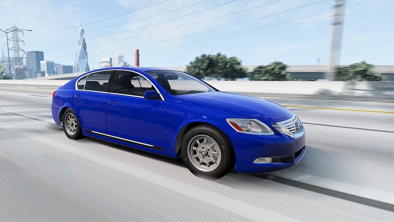 BeamNG.drive - Lexus GS350 2010 - Car Show Test Drive Crash . - YouTube