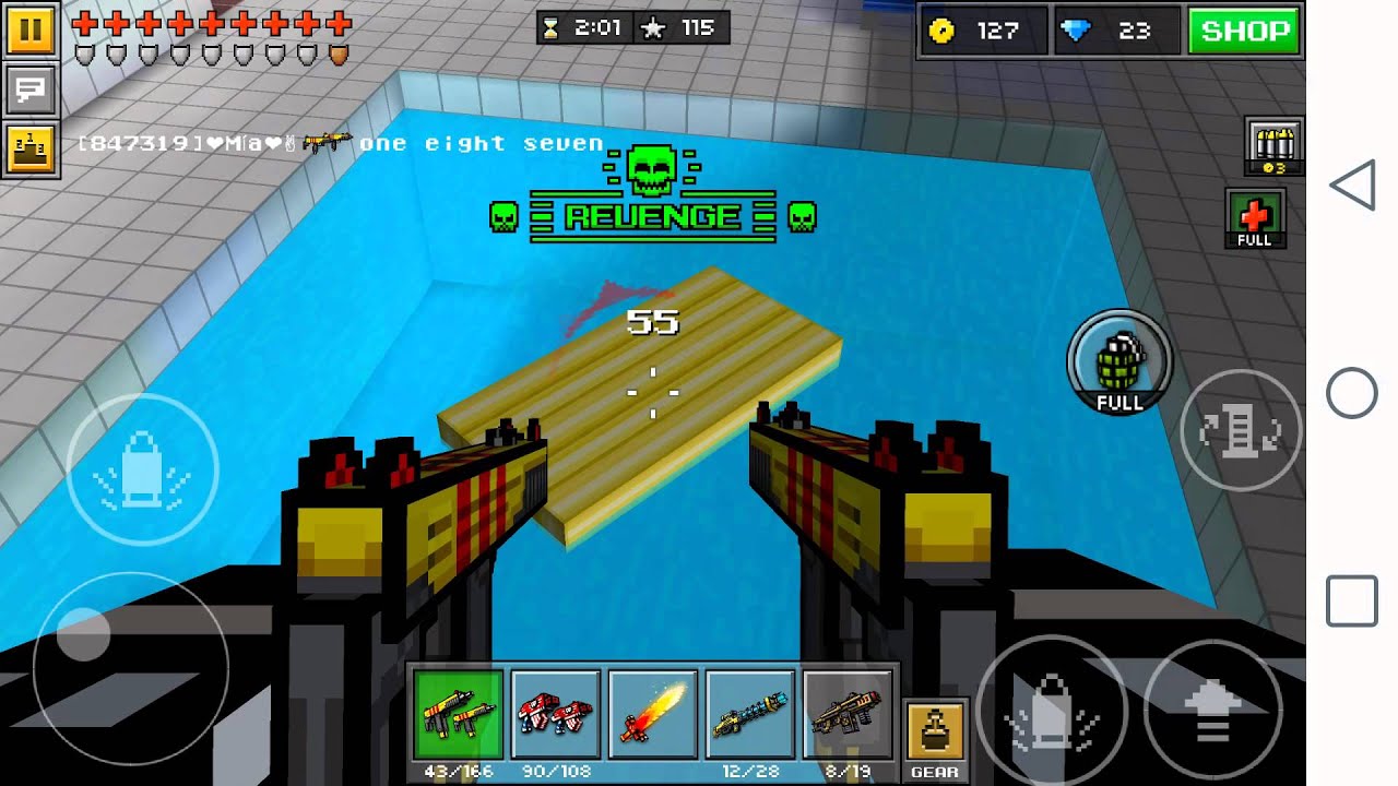 pixel gun 3d( Dual uzi review) - YouTube