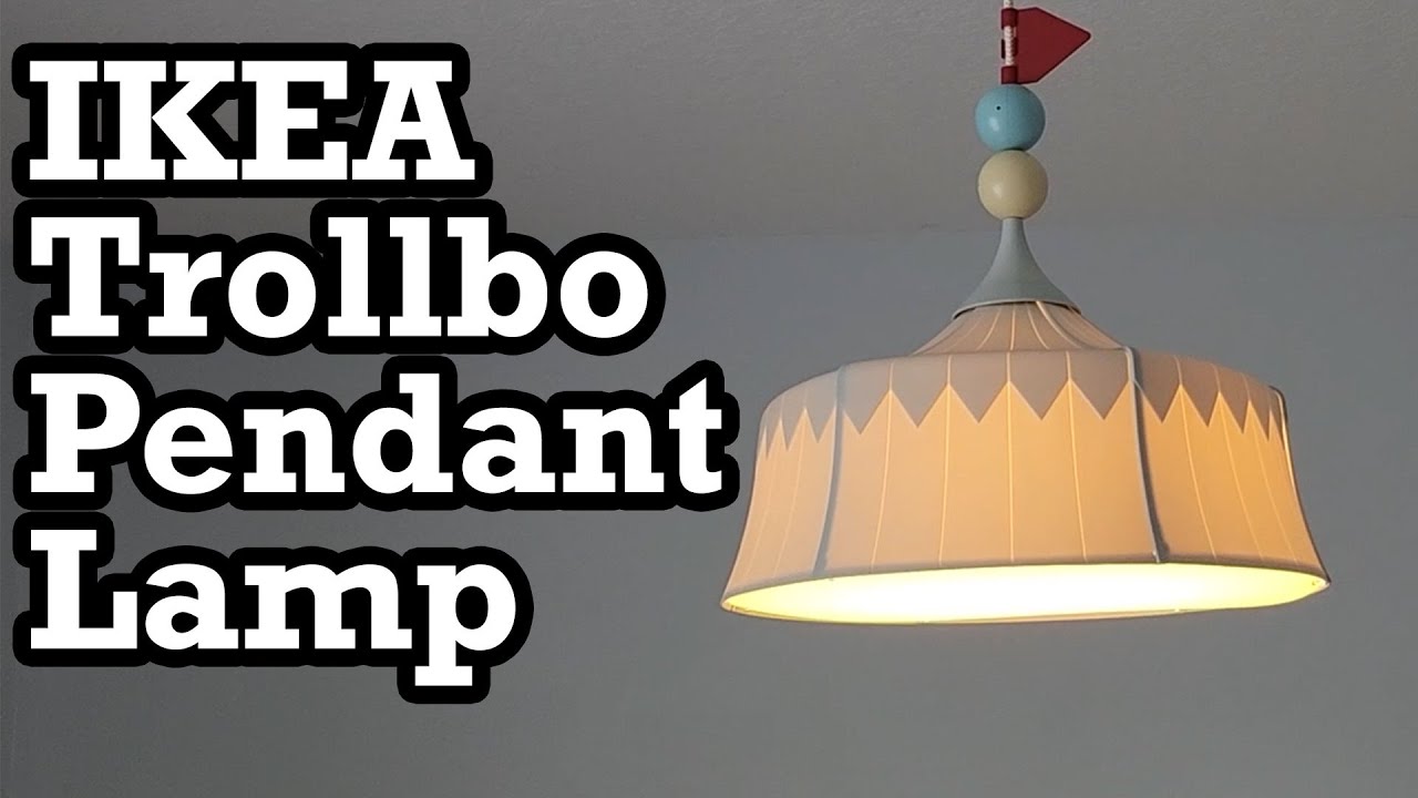 IKEA Trollbo Pendant Lamp Light Green Plastic Circus Light Ceiling ...