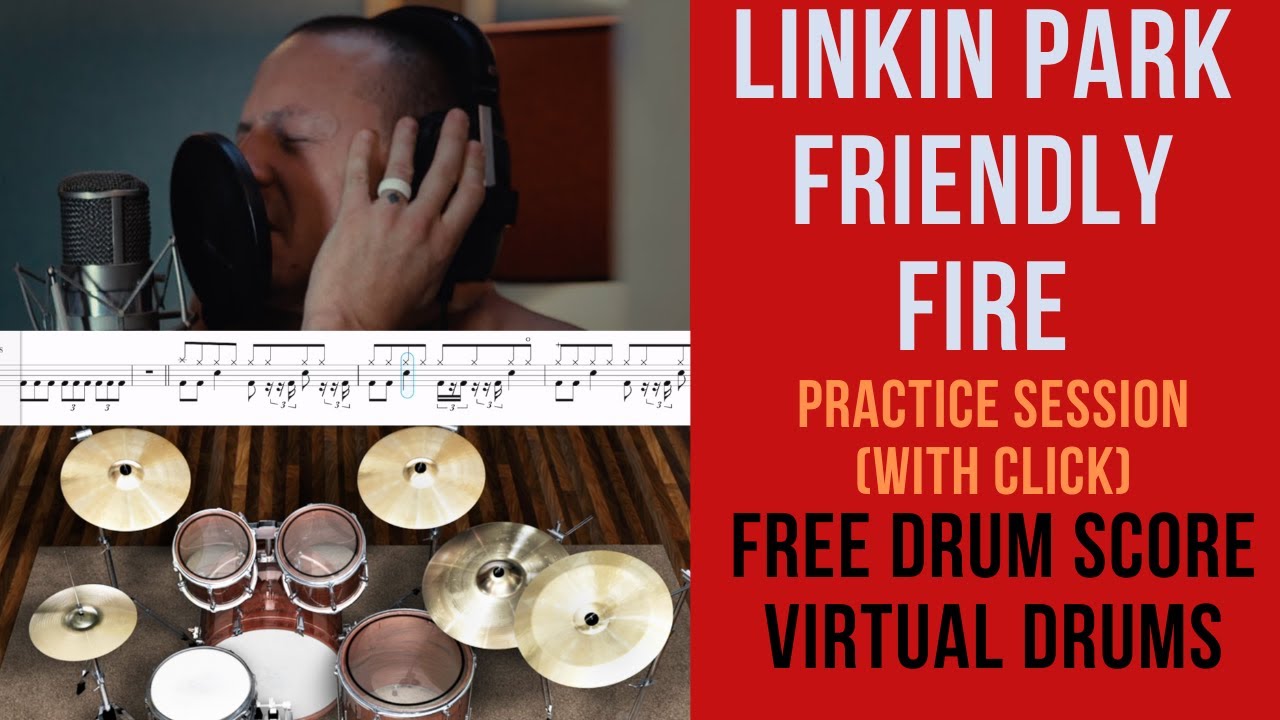 Linkin Park - Friendly Fire (Drum Practice Session with click, Free ...