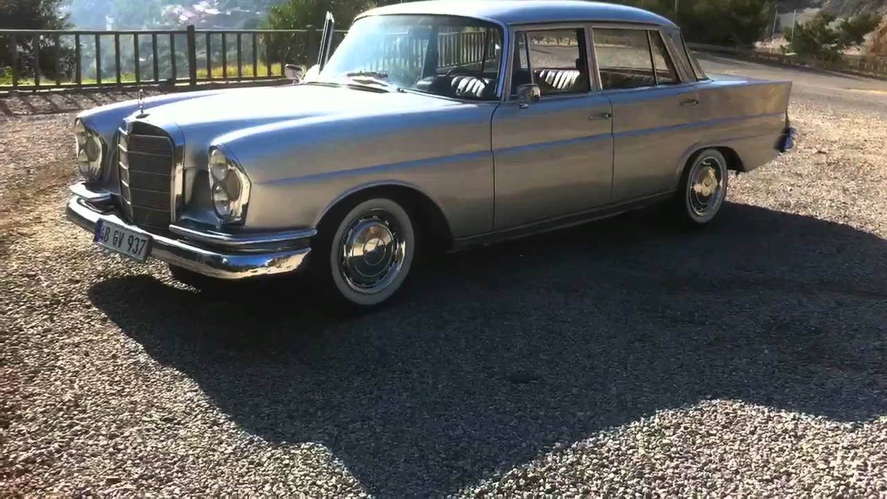 W111 220s mercedes heckflosse fintail - YouTube
