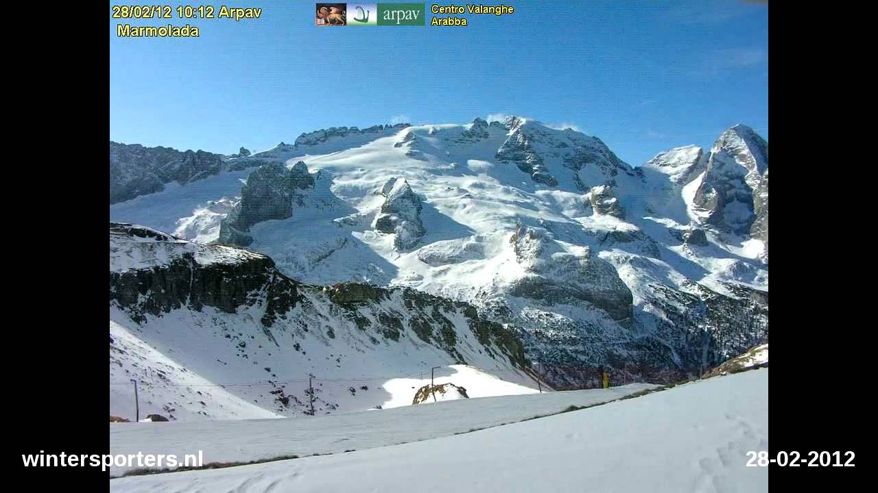 Arabba Marmolada webcam time lapse 2011-2012 - YouTube