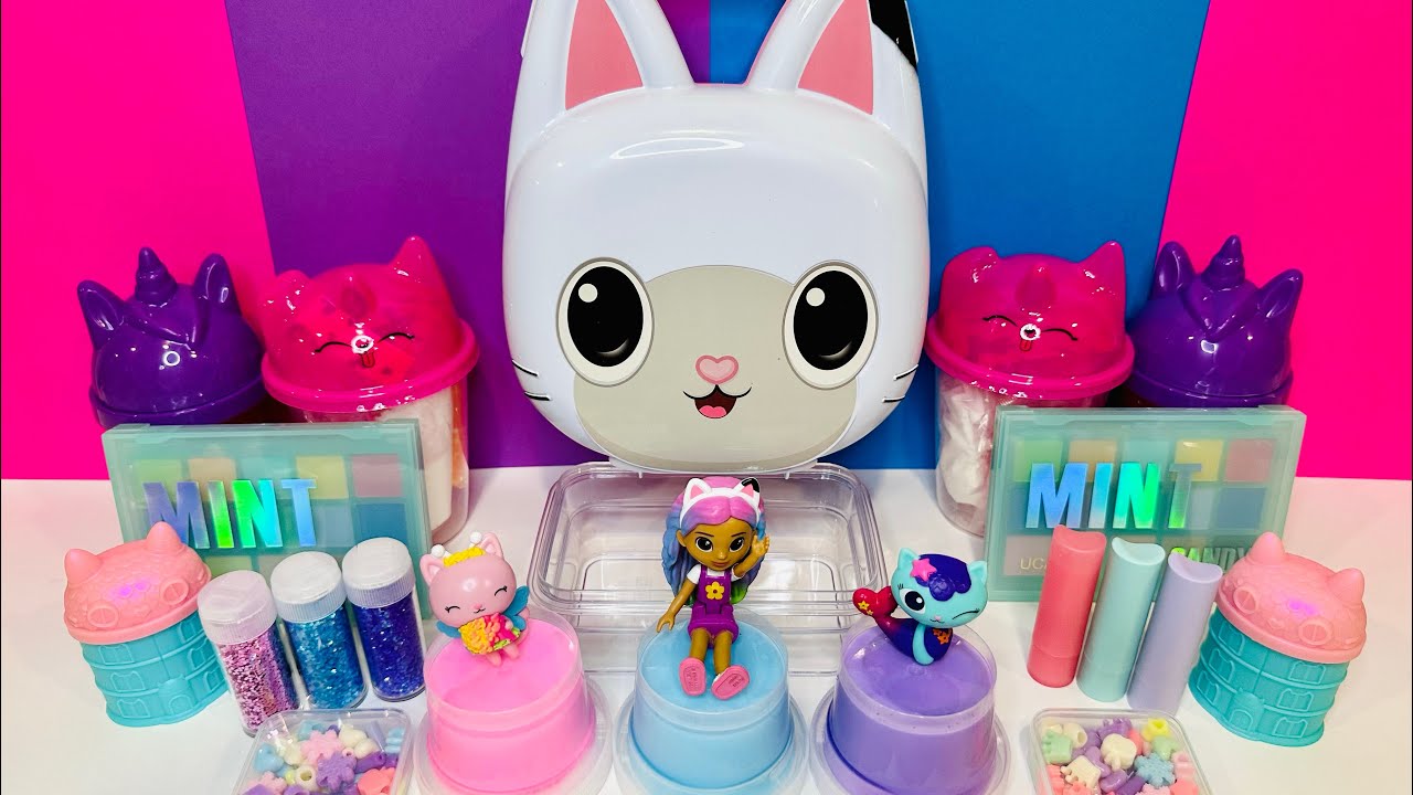 Galactic Gabby’s Dollhouse Slime Mixing random Gabby and Shiny things ...